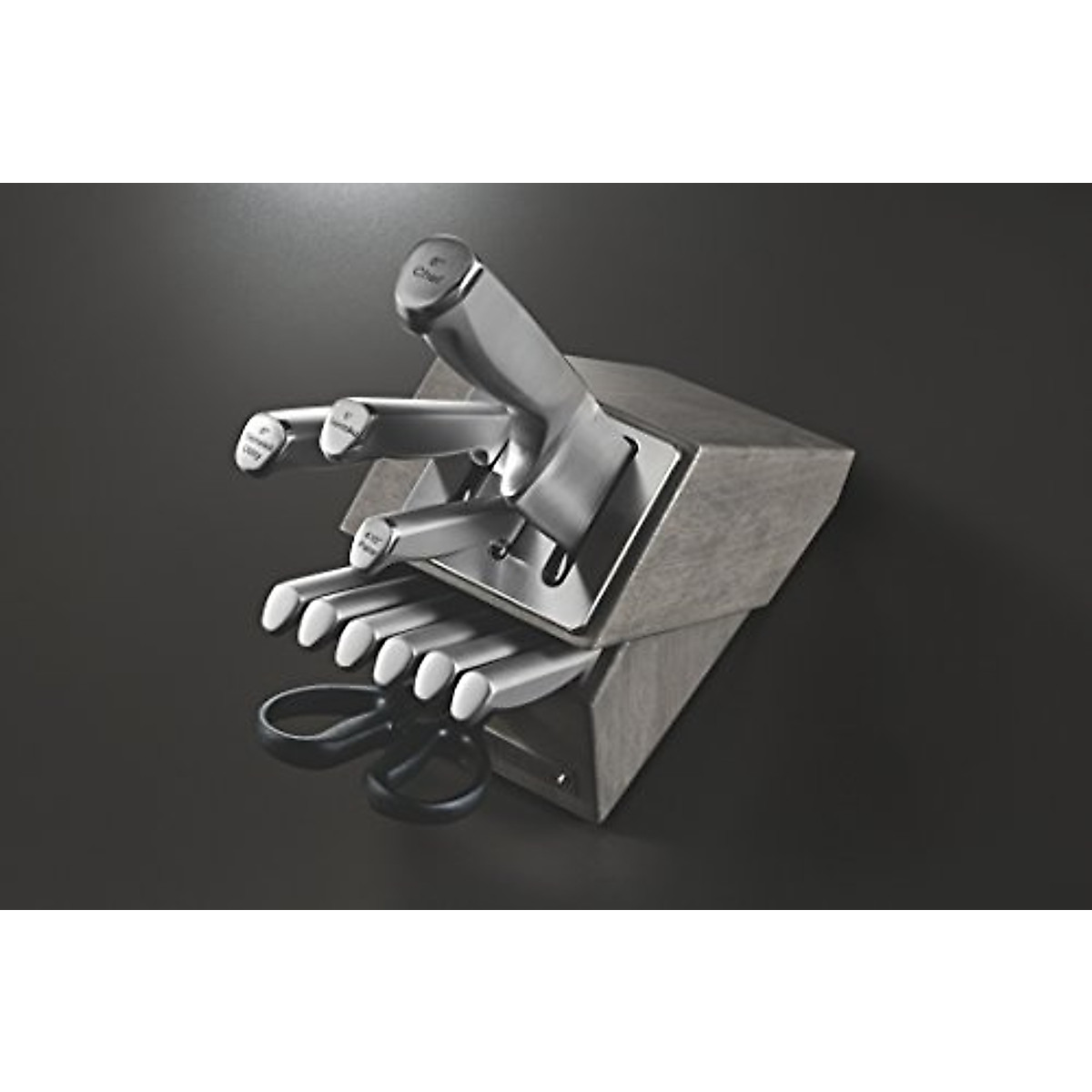 Calphalon 2017943 Stainless Steel 12 Piece Cutlery Block Set, Silver