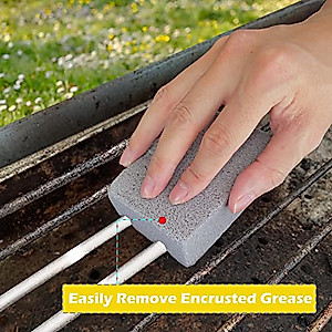 18 PCS Griddle Cleaning Kit for Blackstone, Flat Top Grill Cleaning Kit,Griddle Accessories with 1 Grill Scrapers, 1 Cleaning Handle, 10 Griddle Brush, 4 Grill Stone, 2 Pan Scrapers