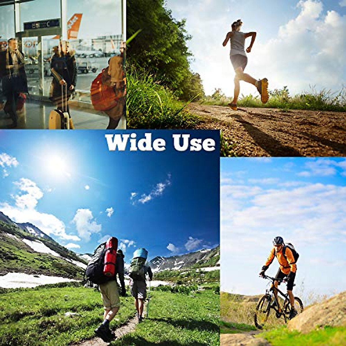 Kalevel Outdoor Travel Crossbody Backpack Casual Shoulder Chest Bag (Black,L)