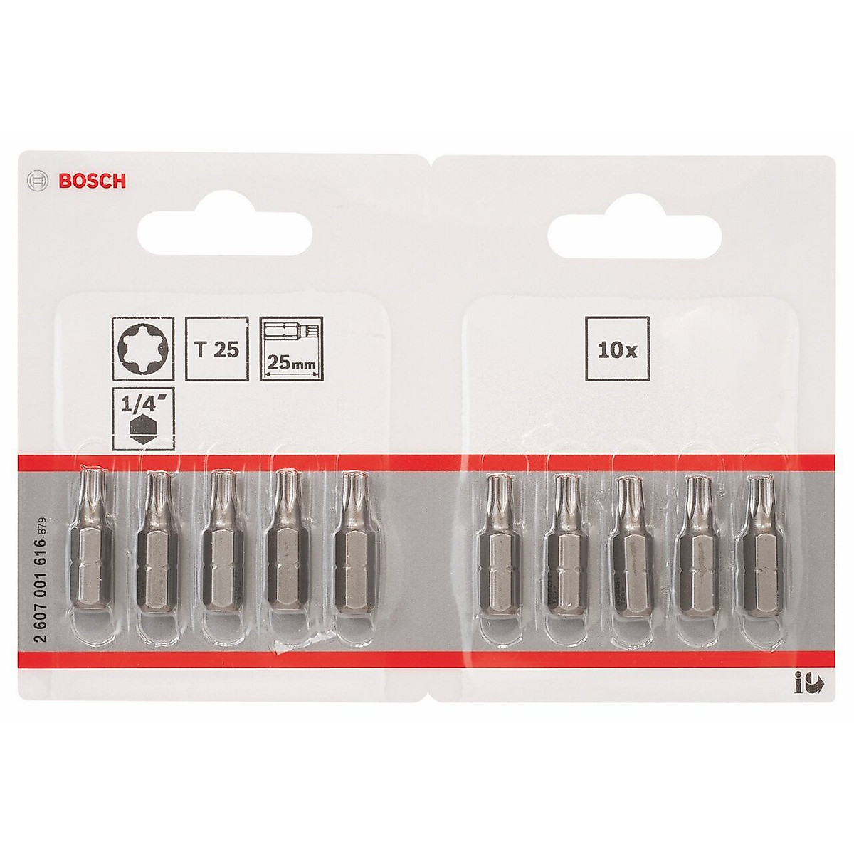 Bosch Professional 2607001616 Screwdriver bit Extra Hard, T25