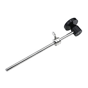 Pastlla 2Pcs Bass Drum Pedals, Black Beater Aluminum Alloy Hammer Head Percussion Instrument Accessory Part