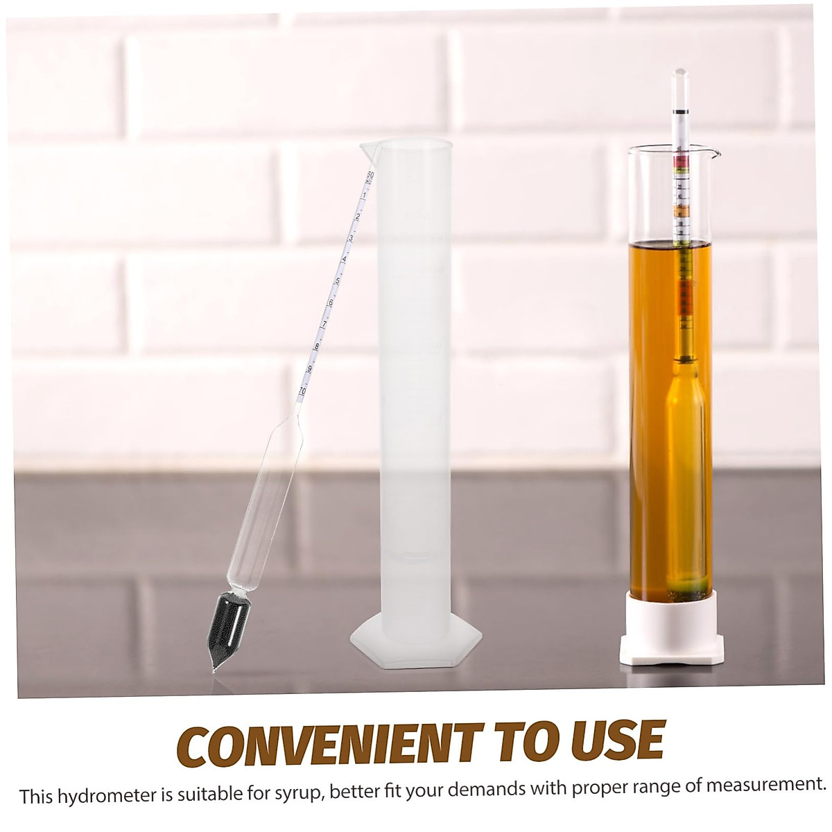 TOYANDONA 1 Set Maple Syrup Density Kit Glass Maple Syrup Hydrometer Kit Maple Syrup Hydrometer Hydrometer for Syrup