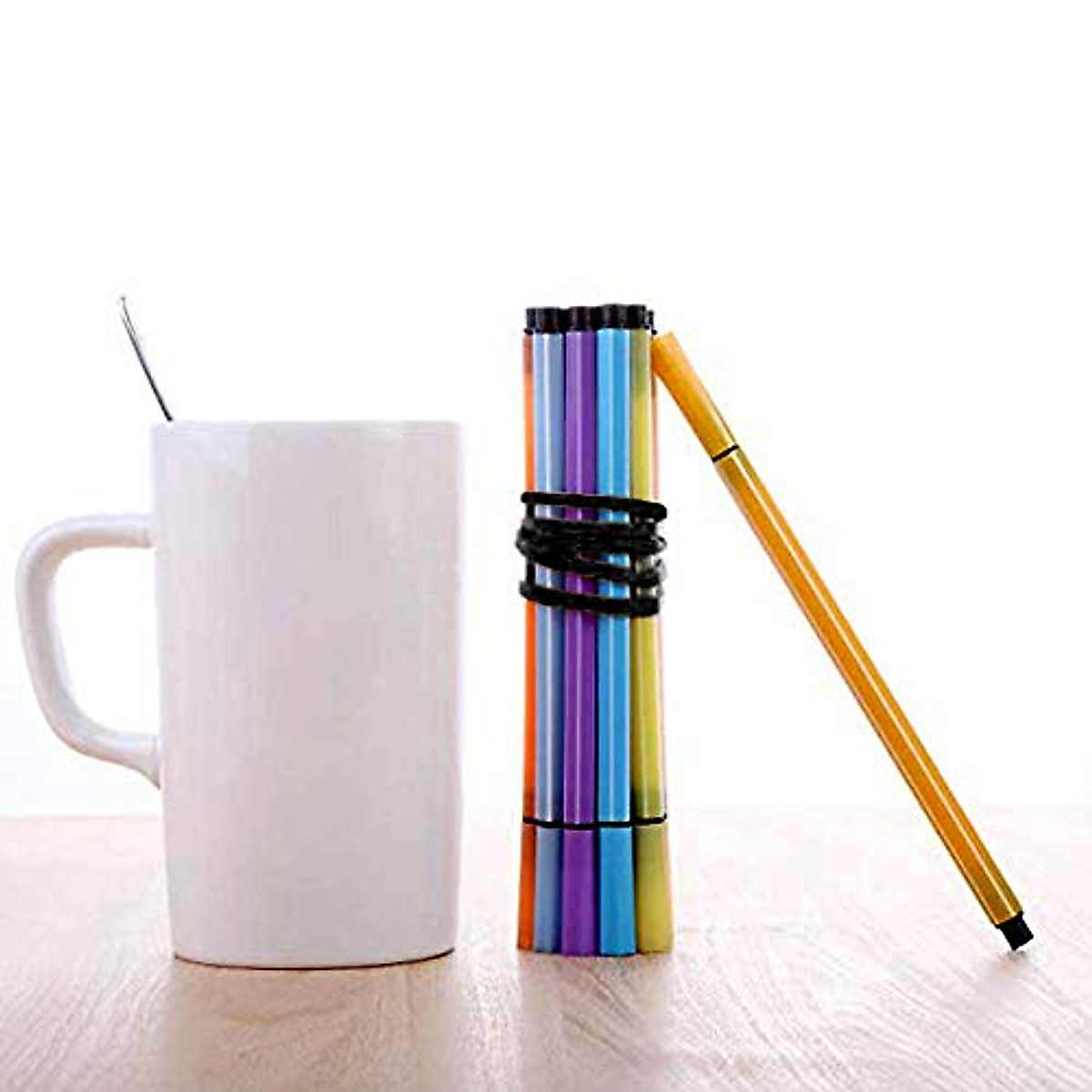 Rubber Bands, 35 Pcs Large Thick Elastic Rubber Bands Set 200mm*10mm Heavy Duty Black Trash Can Bands for Office Home School Bank Bank, Strong Durable Wide for Industrial, Cat Litter Box,File Folders