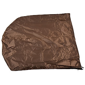 Natudeco Patio Heater Covers Outdoor Garden Fire Sense Patio Heater 190D Waterproof Propane Heater Covers Protector for Standing Heater Courtyard Terrace(Coffee)