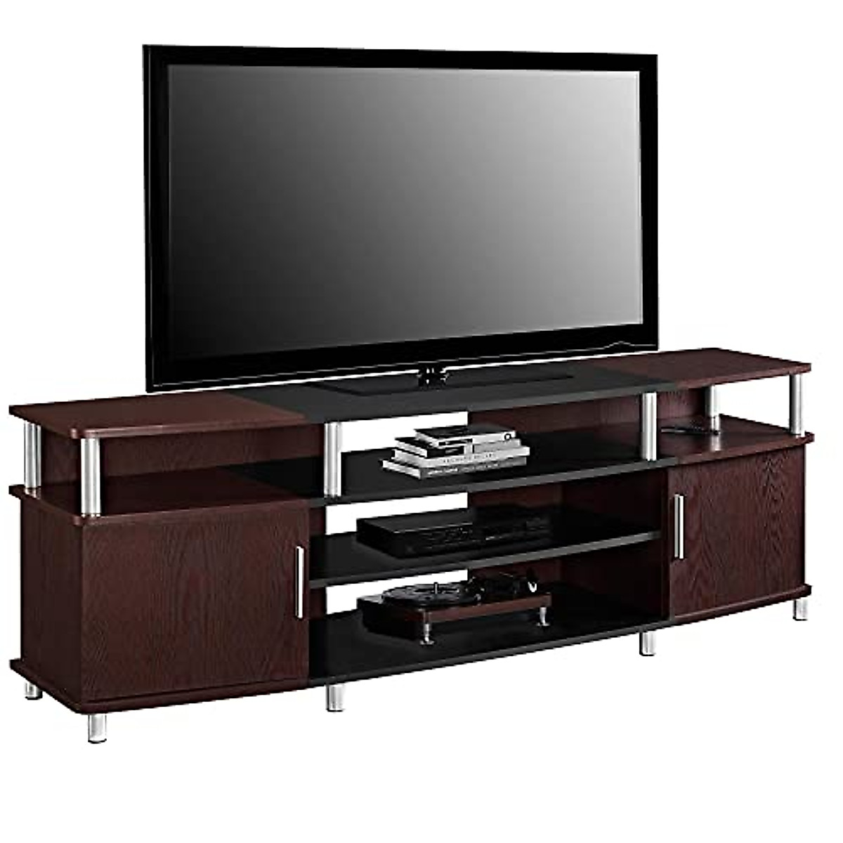 Ameriwood Home Carson TV Stand for TVs up to 70", Cherry