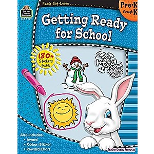 Ready•Set•Learn: Getting Ready for School, Grades PreK–K from Teacher Created Resources (Ready, Set, Learn: Pre.K Through K)
