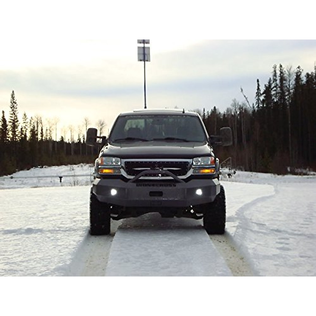 Iron Cross Automotive 22-315-03 Heavy Duty Front Bumper with Push Bar for 2003 to 2006 GMC Sierra 1500