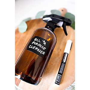 Chalkboard Labels for Jars 96pc - Chalkboard Labels Stickers White Chalk Marker - Chalk Labels for Containers Pantry Labels Chalk Stickers - Black Labels Removable Labels - Chalkboard Stickers Labels