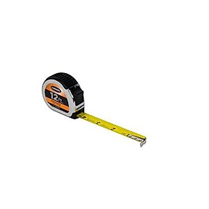 Keson PG1012 Short Tape Measure with Nylon Coated Steel Blade (Graduations: ft., 1/10, 1/100), 5/8-Inch by 12-Foot