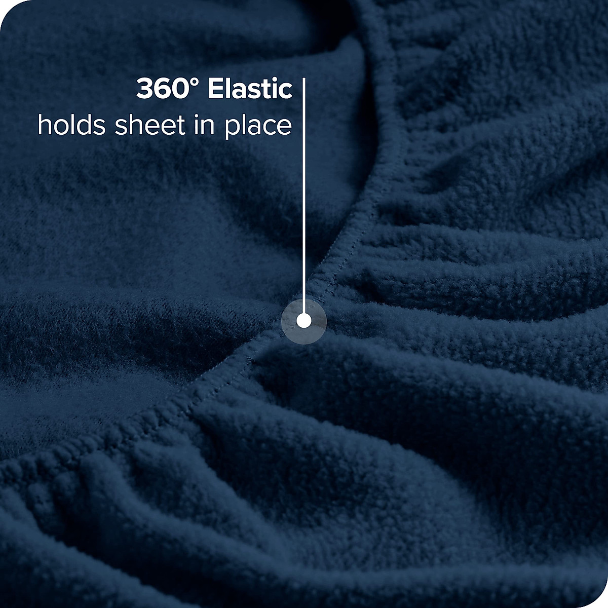 Bare Home Super Soft Fleece Sheet Set - Full Size - Extra Plush Polar Fleece, No-Pilling Bed Sheets - All Season Cozy Warmth (Full, Dark Blue)