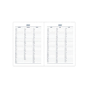 Letts Dazzle A6 week to view 2022 diary - turquoise