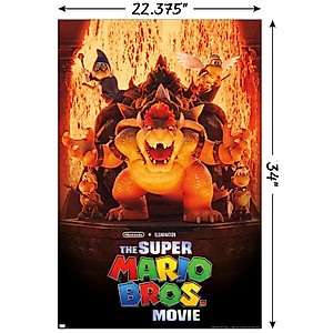Trends International The Super Mario Bros. Movie - Bowser's World Key Art Wall Poster