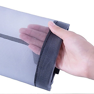 IUAIU Mesh Hanging Storage Dispenser, 3Pcs Plastic Bag Holder Breathable Mesh Hanging Storage Dispensers, Bag Holder for Plastic Bags, Foldable Breathable Storage Bag with Hook (Black-3pcs)