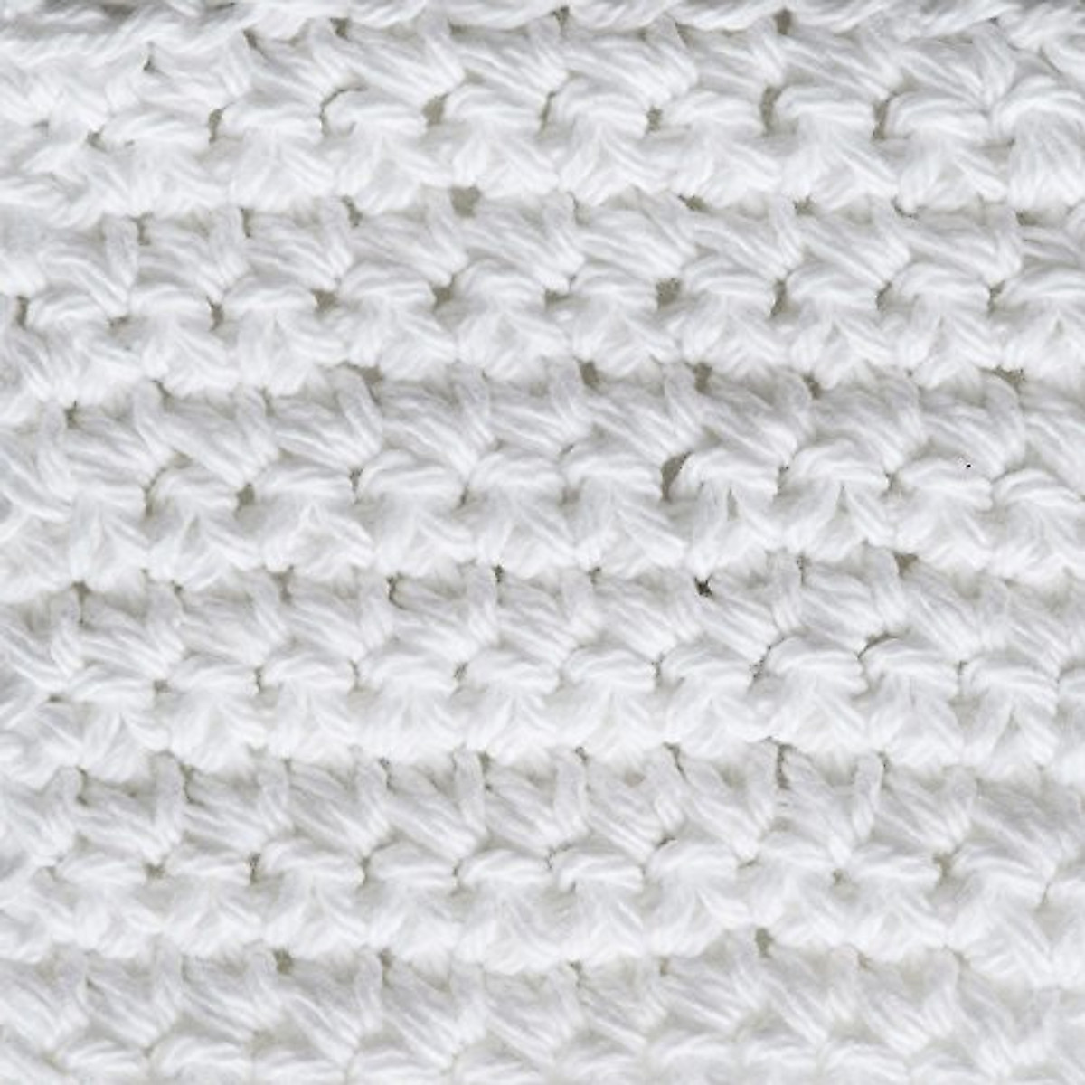 Lily 10201818001 Sugar 'N Cream Super Size Solid Yarn, 4oz, Gauge 4 Medium, 100% Cotton - White - Machine Wash & Dry Big Ball