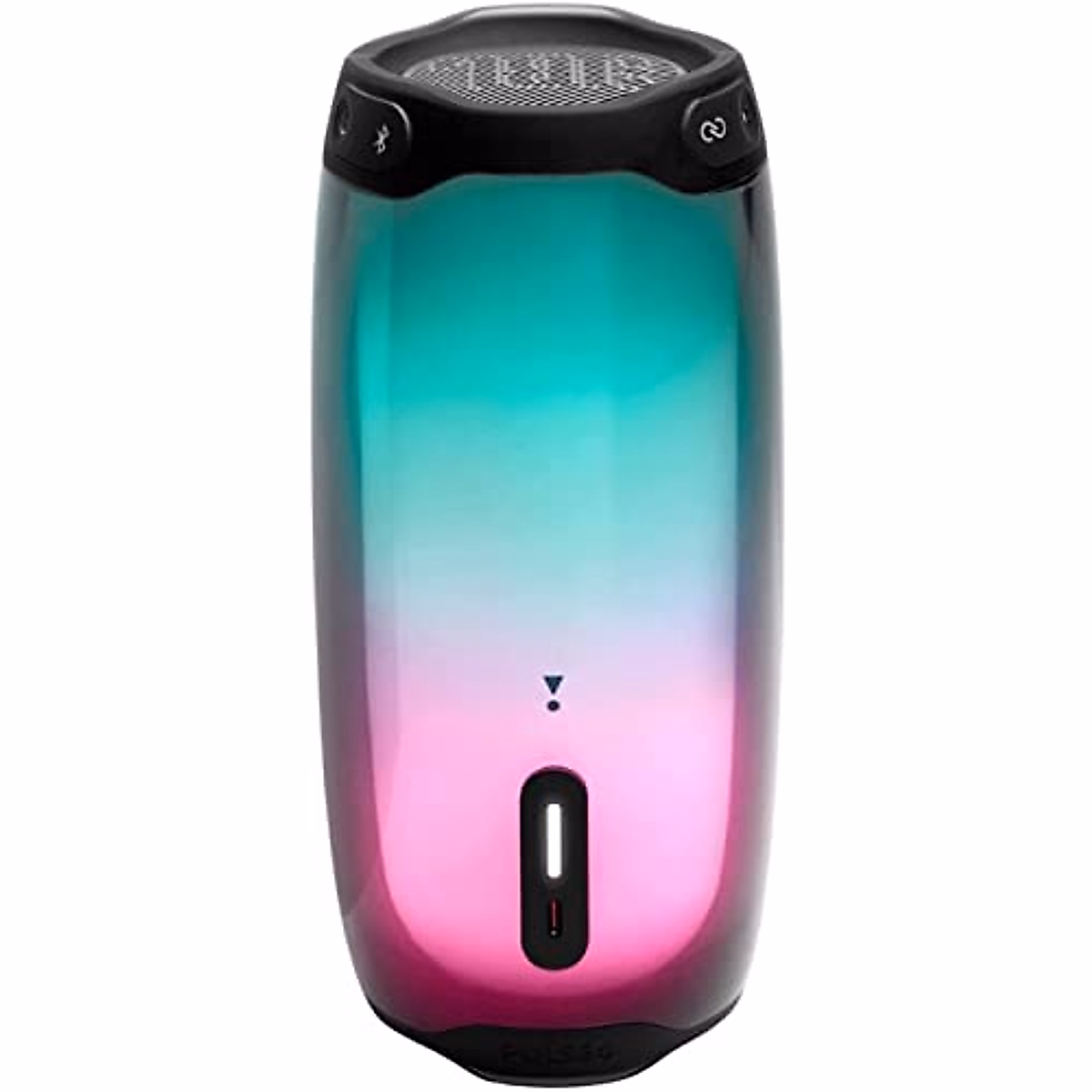 JBL Pulse 4 - Waterproof Portable Wireless Bluetooth Speaker with Light Show, Includes LED Flashlight Key Chain Bonus - Black