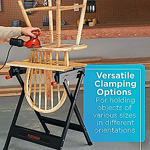 BLACK+DECKER Workmate Portable Workbench, 350-Pound Capacity (WM125)