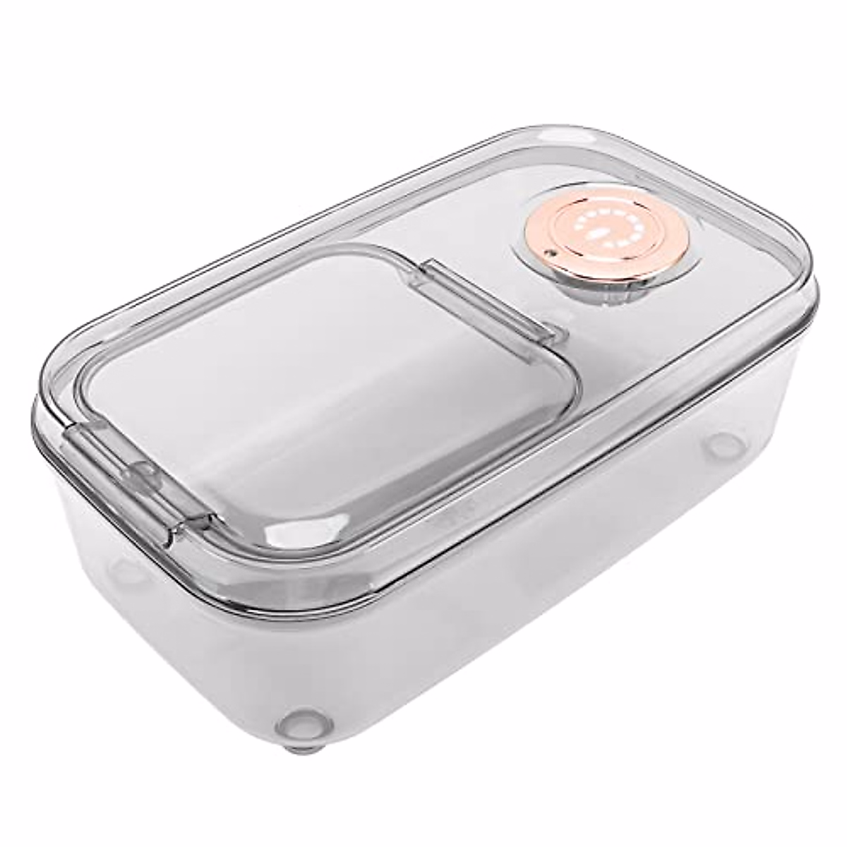 Rice Container, Transparent Rice Grain Storage Container Proof Food Bucket Container with Flip Lid Measuring Cup (5KG Transparent White) (Color : 10kg Transparent White)