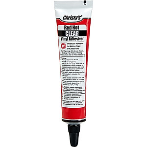 Christy's Red Hot Vinyl Adhesive, Clear, 1.5 oz Tube