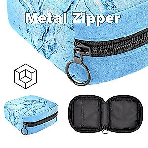 Sanitary Napkin Storage Bag Menstrual Cup Pouch Girls Travel Large Capacit Makeup Sanitary Pads Organizer, Lily Lilies Flowers