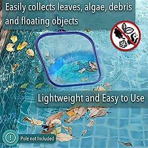 UNCO Pool Skimmer Net, Pool Net, Pool Nets for Cleaning, Pool Skimmer, Pool Cleaning Net, Pool Leaf Skimmer Net, Pool Leaf Net, Pool Leaf Rake, Hot Tub Skimmer Net, Spa Skimmer, Pool Rake Net