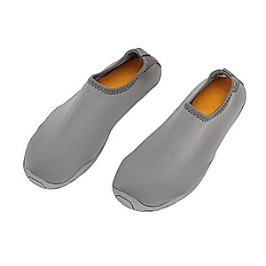 Pssopp Wading Sport Shoes, Air Layer Fabric Outdoor Fishing Shoes Fast Drainage Wear Resistant Good Elasticity for Water Activities for Men and Women (Size 38) Grey