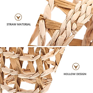 GANAZONO Rattan Vase Woven Vase Sleeve: 2pcs Wicker Cup Holder Rattan Tumbler Sleeves Handwoven Vase Sleeve Pencil Holder Table Centerpiece Decor for Home Garden Cup Sleeve