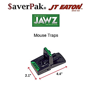 $averPak 8 Pack - Includes 8 JT Eaton Jawz Mouse Traps for use with Solid or Liquid Baits