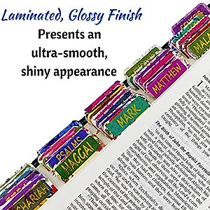 Mr. Pen- Bible Tabs, 75 Tabs, Laminated, Bible Journaling Supplies, Bible Tabs Old and New Testament, Bible Tabs for Women, Bible Tabs for Journaling Bible, Bible Book Tabs, Books of The Bible Tabs