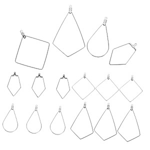 48 Pcs DIY Earring Hoop Earrings Finding DIY Hoops Earring Hoops DIY Charm Ring DIY Earring Circles Earring Findings Charms Round Earring Circle Charms Pendant Charms for Earrings