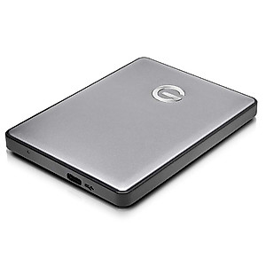 G-Technology 1TB G-DRIVE Mobile USB-C (USB 3.1) Portable External Hard Drive, Space Gray - 0G10265
