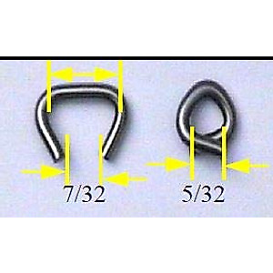 3/8 Galvanized Steel Hog Rings for Rabbit Cages, Traps, Fencing, Sausage Casings, (500 Bulk Pack)