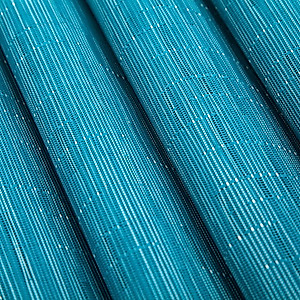 SHACOS Placemats Set of 6 Woven Vinyl Place Mats for Dining Table Wipe Clean Stain Resistant Table Mats (6, Teal Blue)