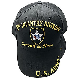 Moon US Army 2ND Infantry Division ID Second to None Embroidered Hat Cap Indian Head Premium Quality Dad Hat for Men Women