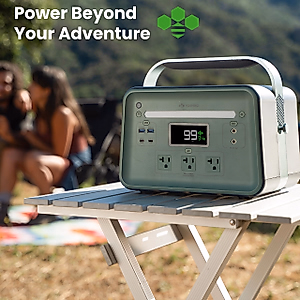 Yoshino B660 SST True Solid-State Portable Power Station 602Wh, Solar Optional Generator, Recharges from 0 to 80% in 4 hours for Emergency, Travel, Outdoor Camping, Vans/RV