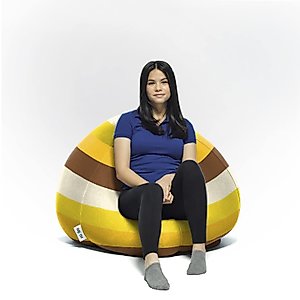 Yogibo Pod X Small Bean Bag Lounger Chair for Adults and Teens with Filling, Soft, Plush, Comfy, Sensory Lounge Beanbag, Washable Cover, Sunset