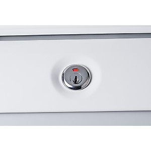 Architectural Mailboxes Aspen Galvanized Steel, Locking, Wall Mount Mailbox, 2594W-10, White, Small Capacity