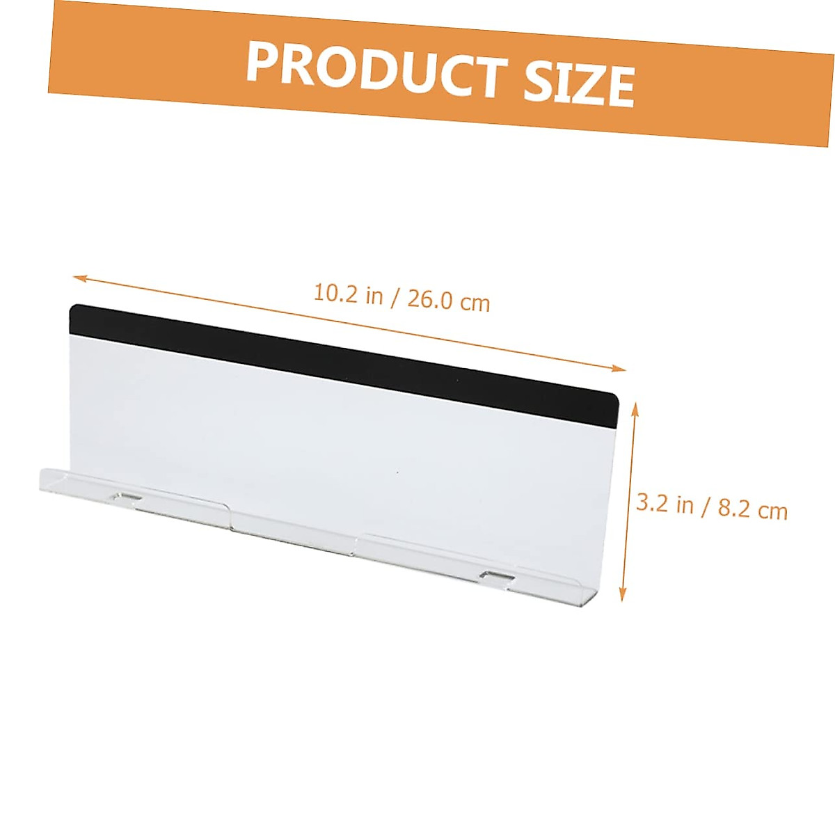 ULTECHNOVO 2pcs Message Parcel Shelf Monitor Side Panel Memo Notes Boards Memo Pad Monitor Message Memo Board Note Board Clear Stand Memo Message Board Screen Side Acrylic The Side