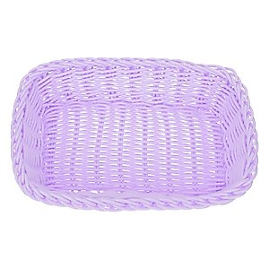 STOBAZA 1pc Purple Baskets Bins for Shelf Storage Organizing Woven Rope Basket for Living Room, Bedroom,Playroom