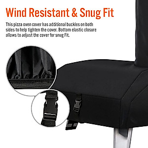 Carry Cover for Ooni Karu 16 inch Pizza Oven, iCOVER Heavy Duty Portable Outdoor Pizza Oven Cover for Ooni Karu 16 Multi-Fuel Waterproof Backyard Pizza Oven Accessories