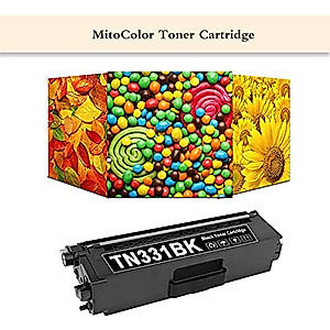 TN-331BK TN331C TN-331M TN331Y Toner Cartridge Replacement for Brother TN-331 TN331 HL-L8250CDN L8350CDW/CDWT MFC-L8600CDW 9460CDN L8650CDW L9550CDW DCP-9050CDN 9055CDN L8400CDN Printer Toner (5 Pack)