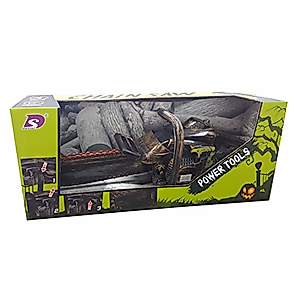 Liberty Imports Bloody Rusty Chainsaw Motion and Sound Battery Operated Halloween Massacre Role Play Prop Accessory (16 Inches)