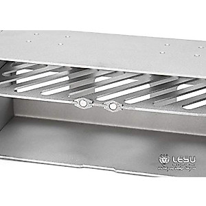 TOUCAN RC HOBBY Lesu Spare Part Metal Tool Box for 1/14 Rc Tractor Truck Hn700 DIY Model