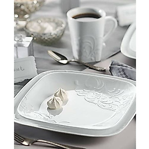 CORELLE Boutique Cherish Embossed Square 16-pc Set
