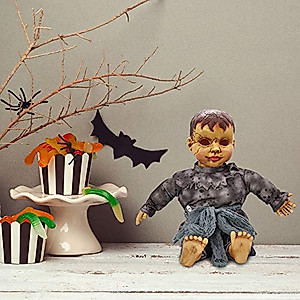 JOYIN Sound Activated Haunted Doll, Halloween Baby Doll for Halloween Decorations and Halloween Accessories