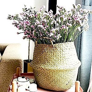 UXZDX Wicker Woven Basket Rattan Hanging Flowerpot Flowerpot Dirty Clothes Basket Storage Basket