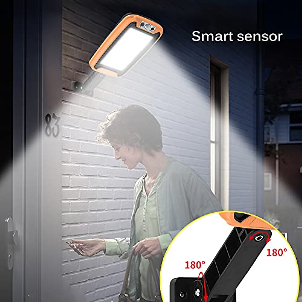 LED Solar Stair Lamp IP65 Waterproof Wall Lamp Solar Night Light for Home Garden