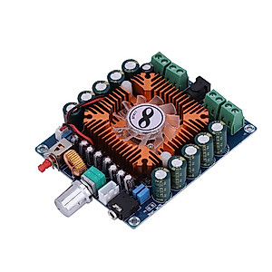 Digital Audio Amplifier Board, 4 Channels 4 x 50W Large Power HiFi Amplifier Board - IC Smart Cooling Digital Amplifier Board