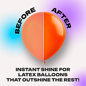 Balloon Shine Spray - Quick Drying High Shine Balloon Spray Formula for Vibrant Latex Balloons - USA Made Glossy Finish Spray for Balloons to Shine and Last Longer - Refined Sparker Solutions