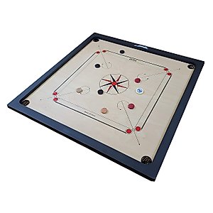 Stag Championship Carrom Board Game with Coins and Striker (Championship)