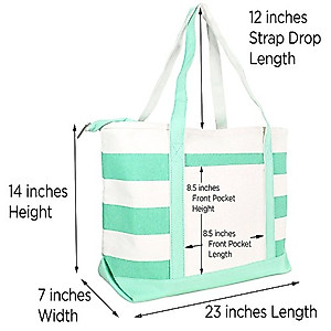DALIX Monogram Beach Bag and Totes for Women Personalized Gifts Mint Green A